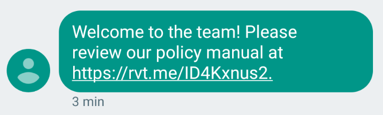 Link Shortening and Click Tracking with Telerivet